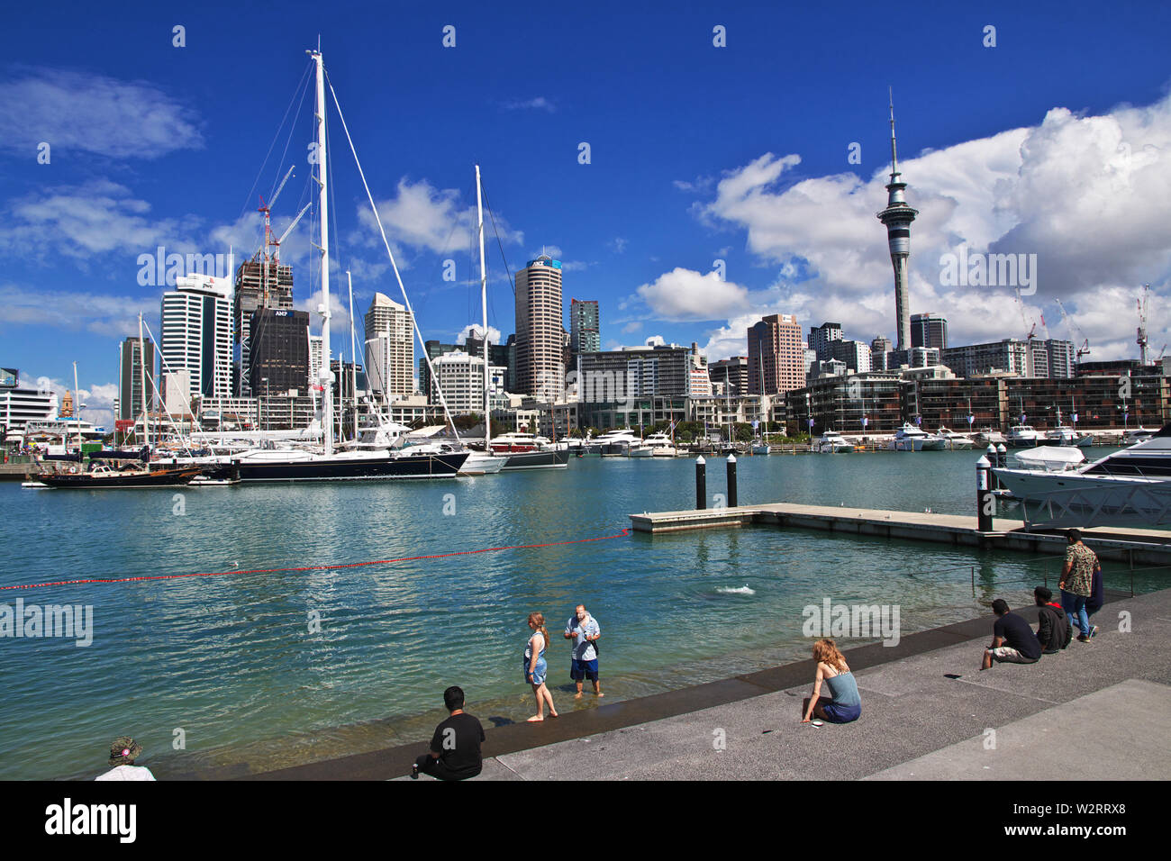 Auckland city of sails, New Zealand Stock Photo - Alamy