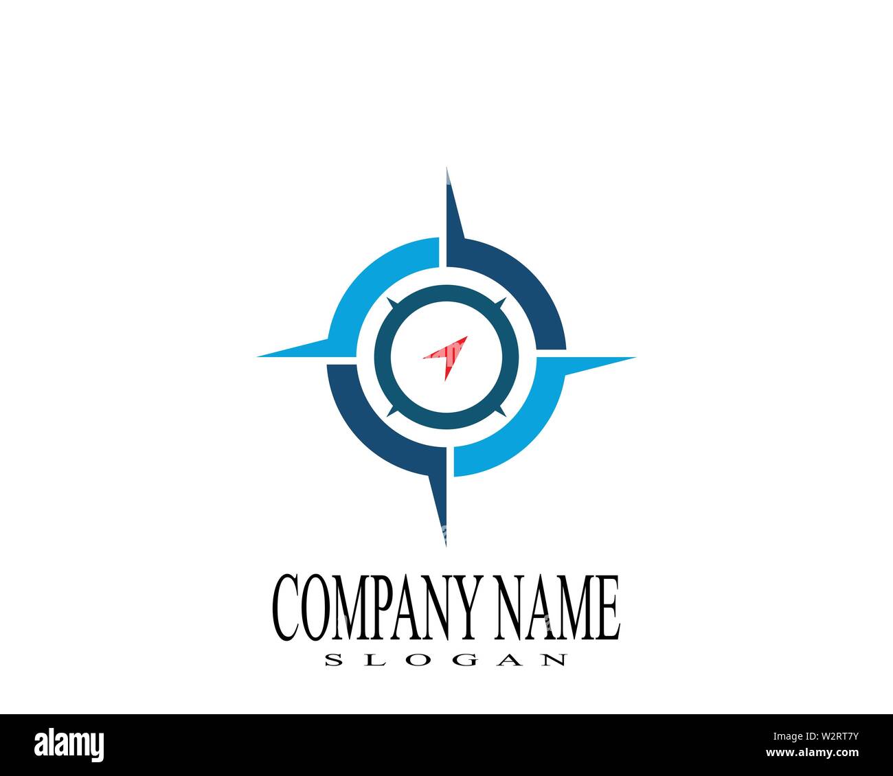 Compass Logo Template vector icon illustration design Stock Photo - Alamy