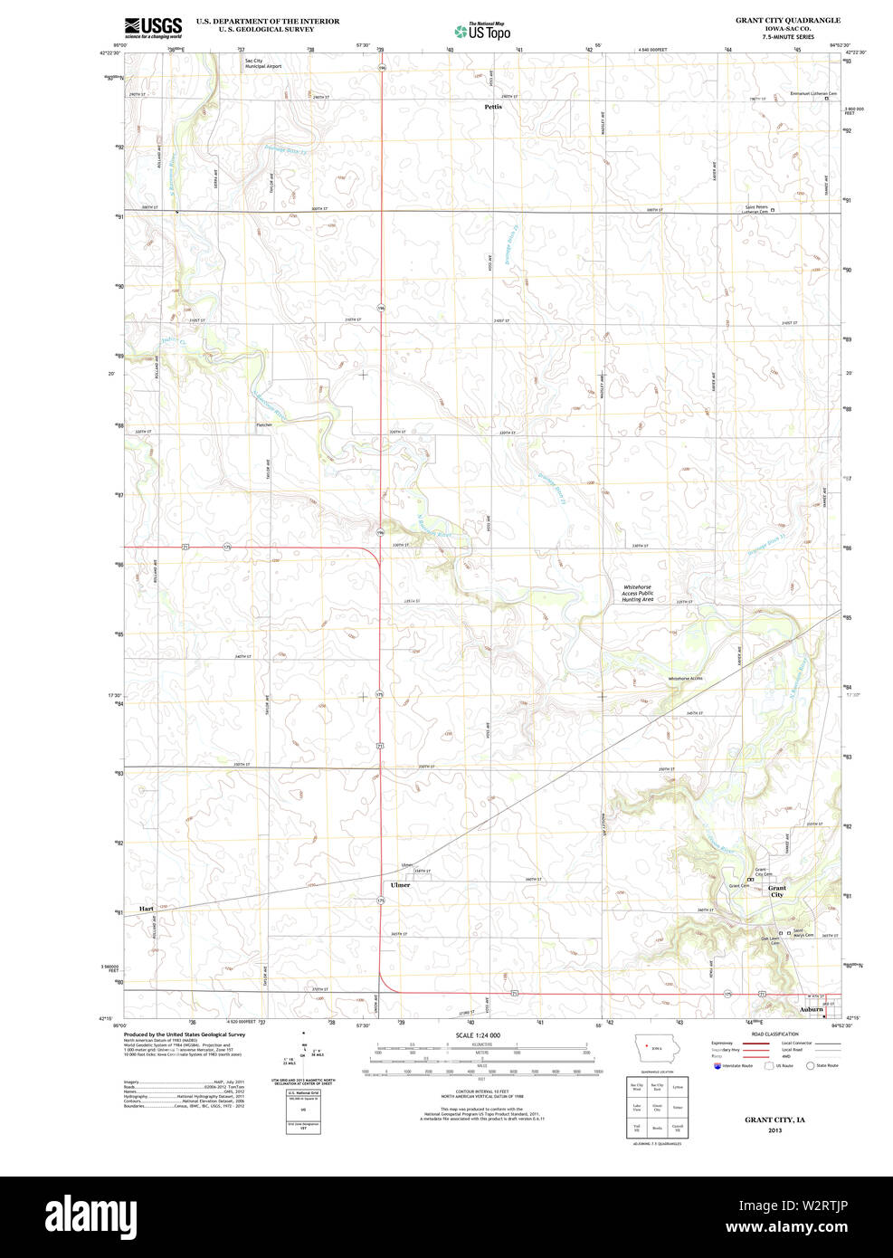 Map of grant city Cut Out Stock Images & Pictures - Alamy
