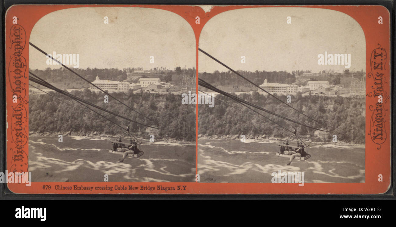 Chinese Embassy, crossing Cable New Bridge, Niagara, NY, from Robert N ...