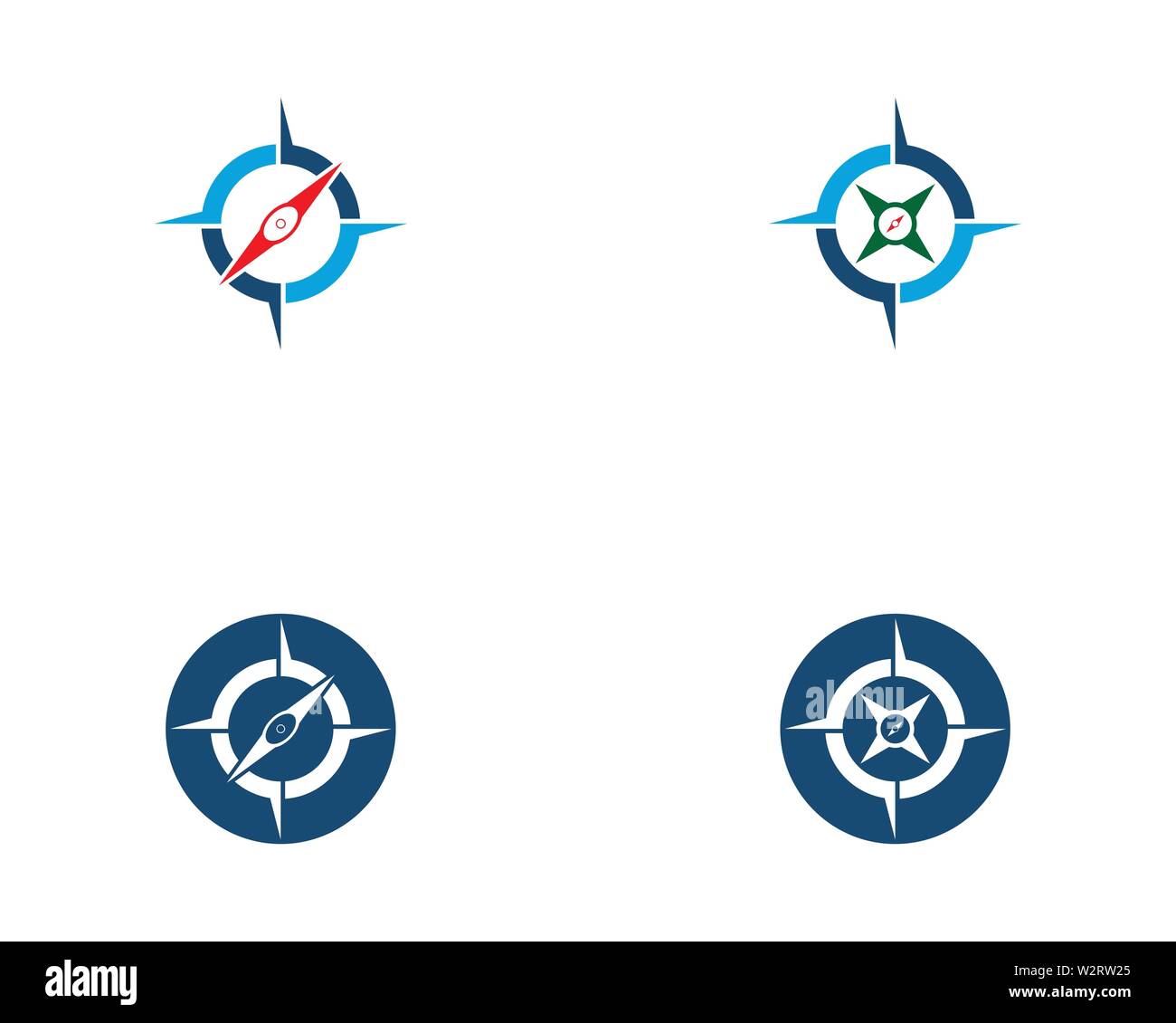 Compass logo template hi-res stock photography and images - Alamy