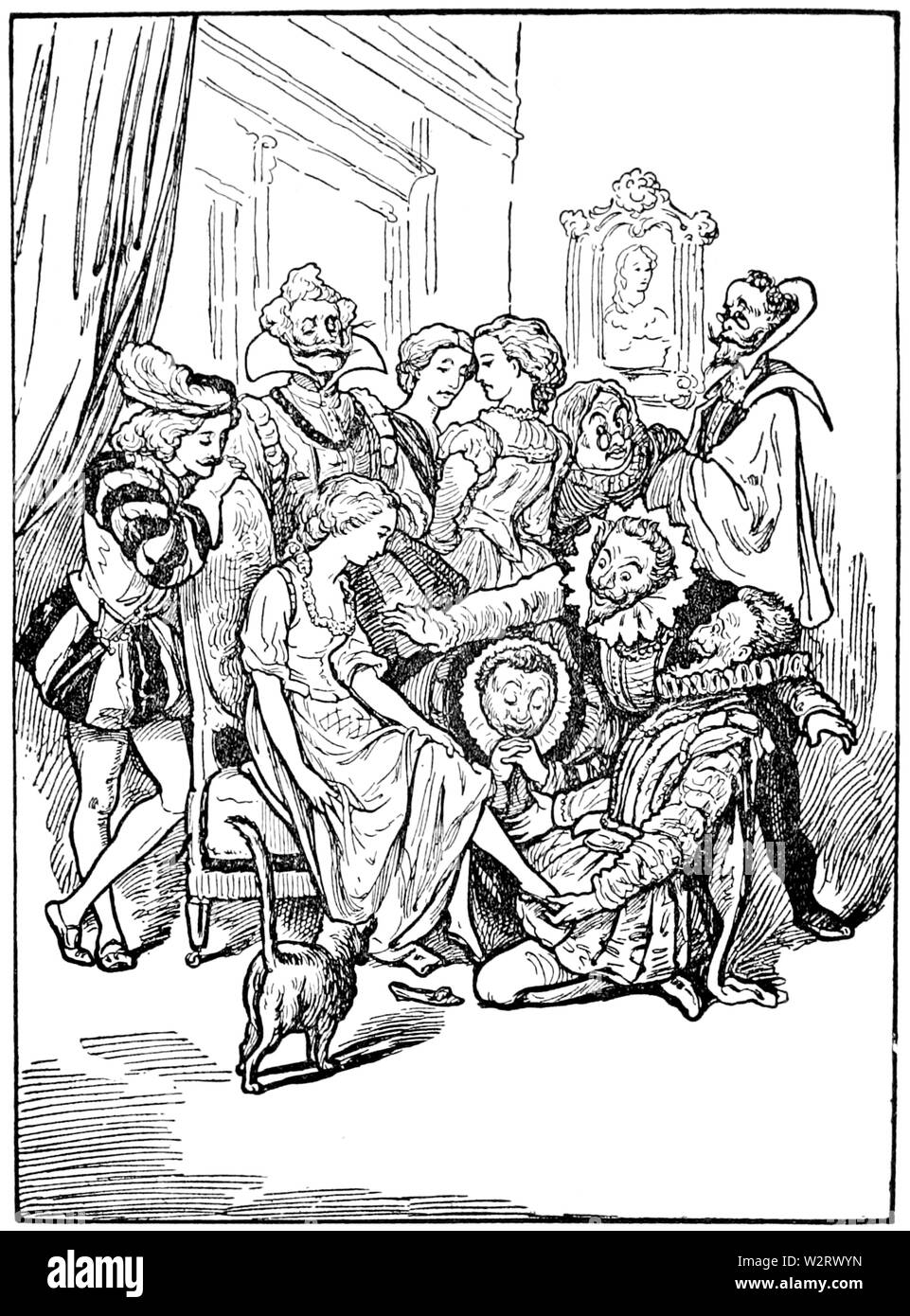 Cinderella in Tales of Mother Goose (Welsh Stock Photo - Alamy