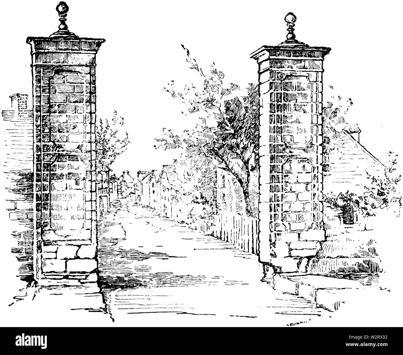 Gate to history Cut Out Stock Images & Pictures - Alamy