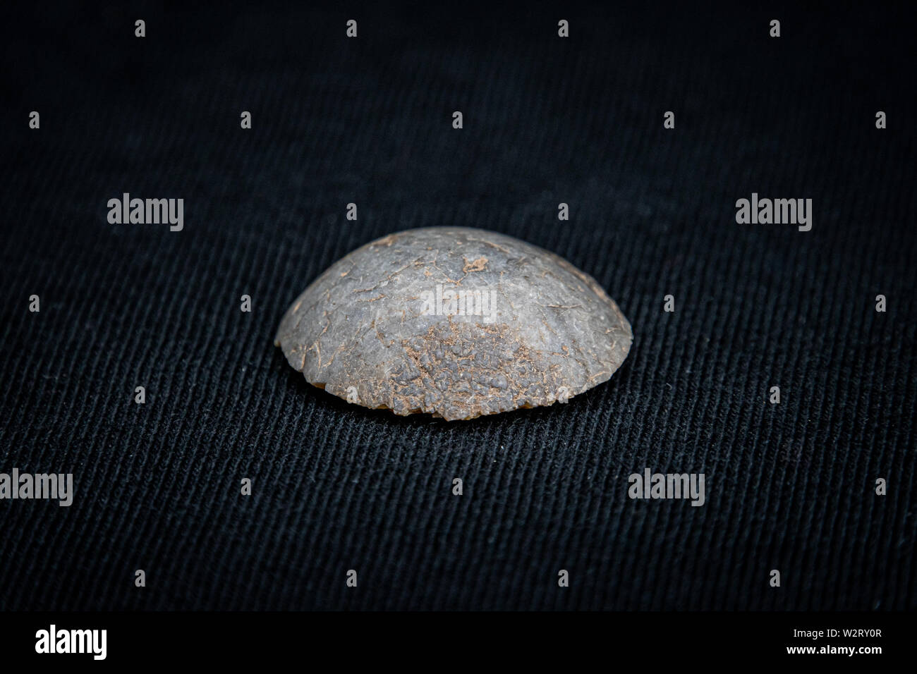 Old part of fire stone used to lit fire and hunt animals in stone age ...