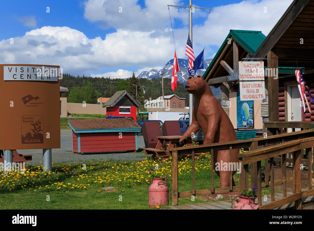 Visitor Center, Haines, Lynn Canal, Alaska, USA Stock Photo - Alamy