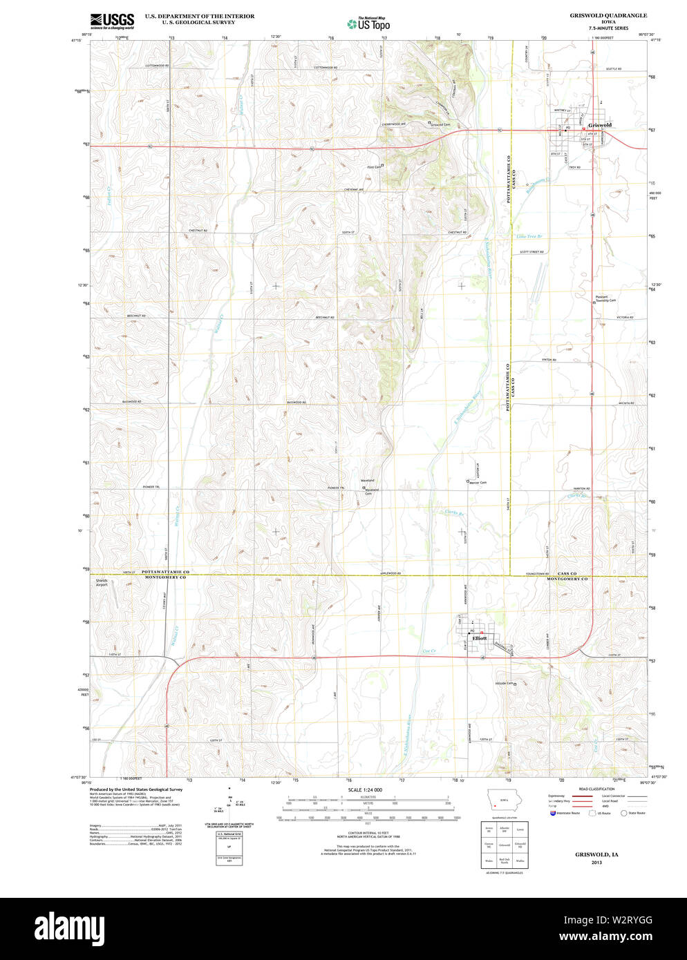 Map of griswold hi-res stock photography and images - Alamy