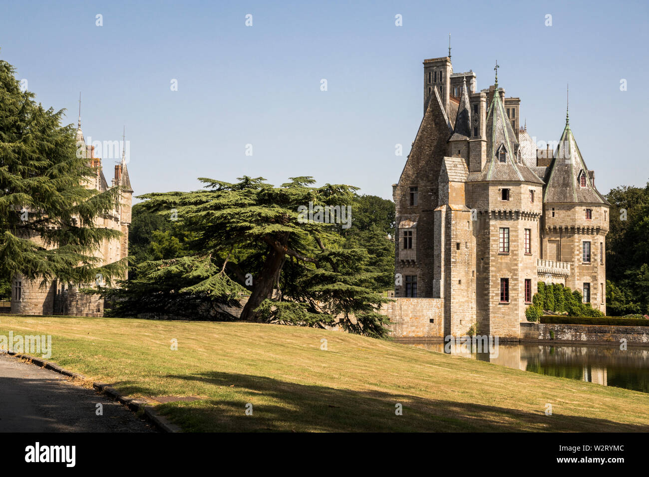 Missillac, France. The Chateau de La Bretesche, a 14th century medieval ...
