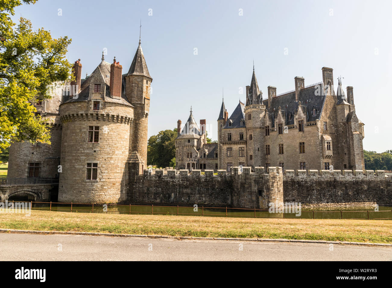 Missillac, France. The Chateau de La Bretesche, a 14th century medieval ...