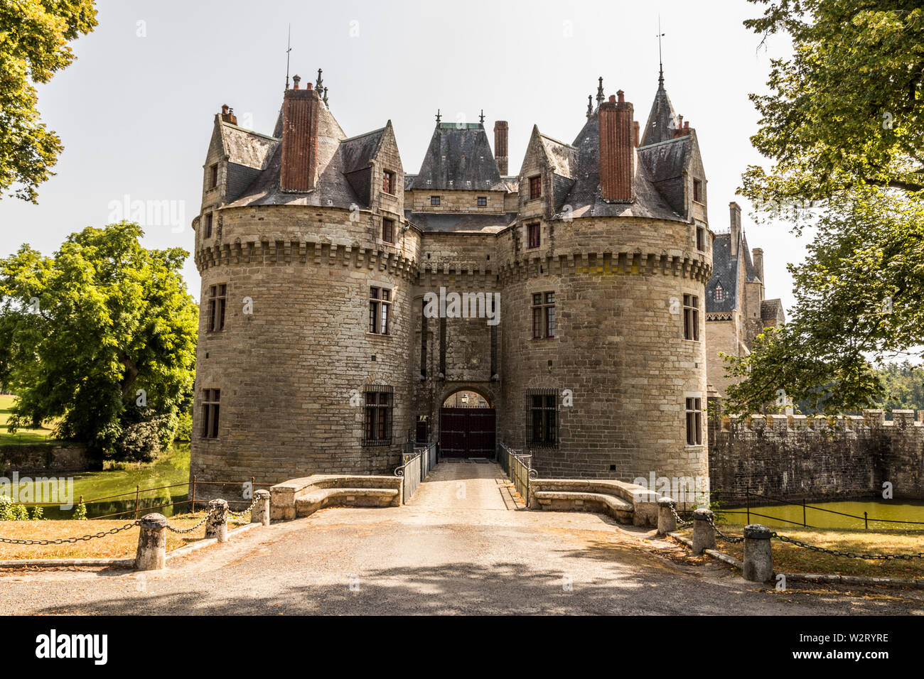 Missillac, France. The Chateau de La Bretesche, a 14th century medieval ...