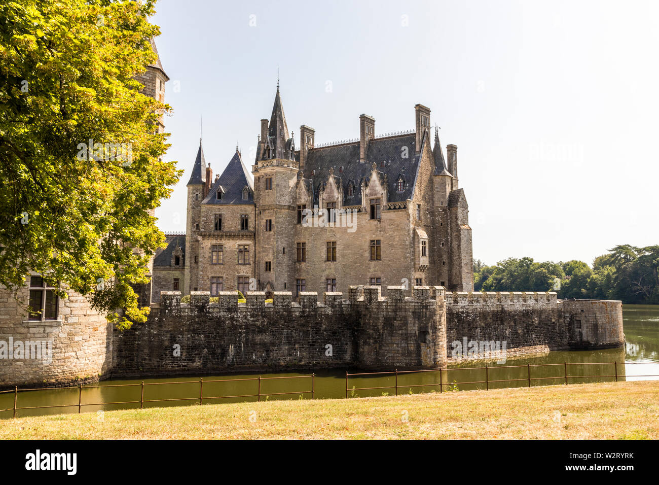Missillac, France. The Chateau de La Bretesche, a 14th century medieval ...