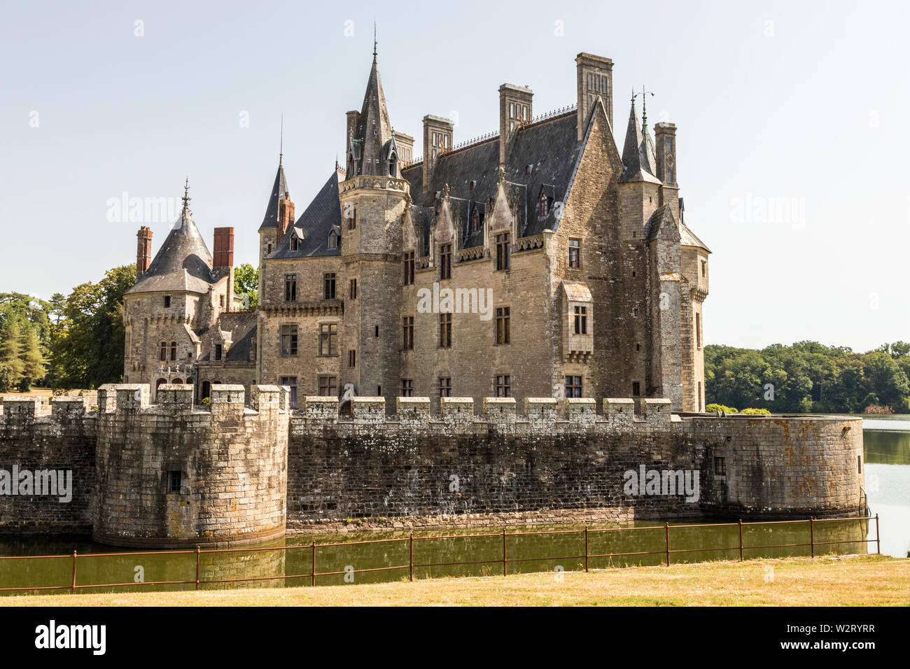 Missillac, France. The Chateau de La Bretesche, a 14th century medieval ...