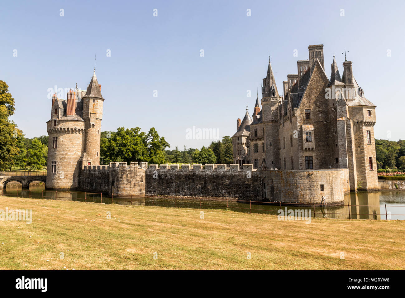 Missillac, France. The Chateau de La Bretesche, a 14th century medieval ...