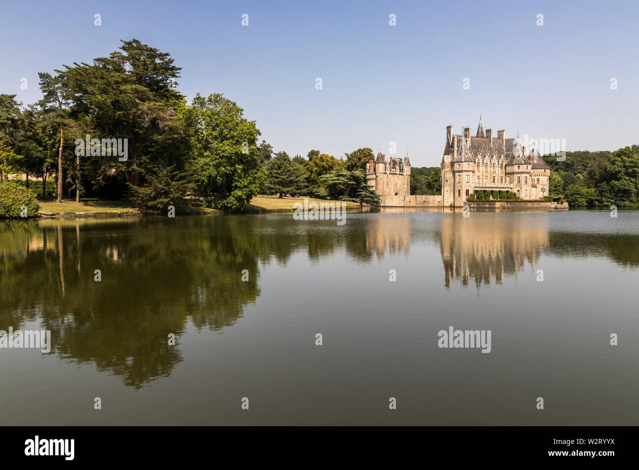 Missillac, France. The Chateau de La Bretesche, a 14th century medieval ...