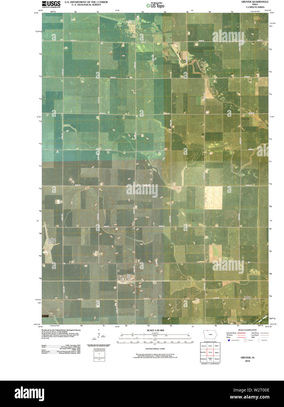 Map of gruver hi-res stock photography and images - Alamy