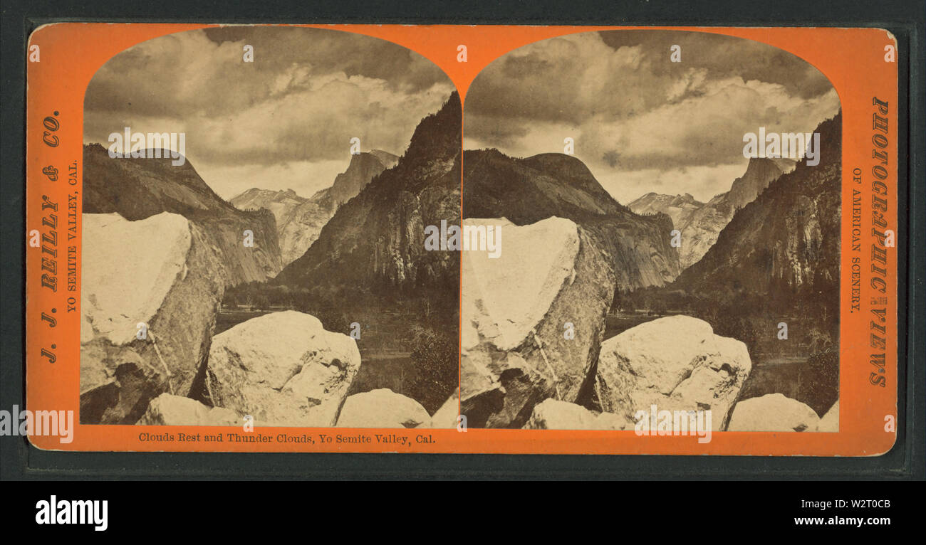 Clouds Rest and Thunder Clouds, Yo Semite Valley, Cal, by Reilly, John ...