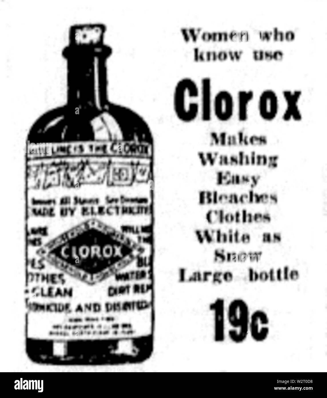 Clorox bleach ad hi-res stock photography and images - Alamy