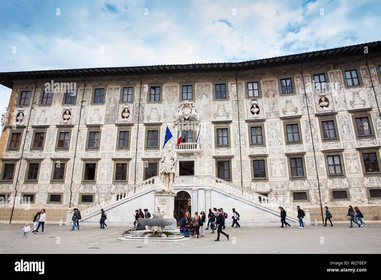 PISA, ITALY - APRIL, 2018: Palazzo della Carovana built in 1564 located ...