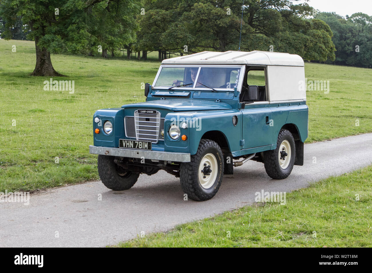 Vintage classic restored historic vehicles cars arriving at the ...
