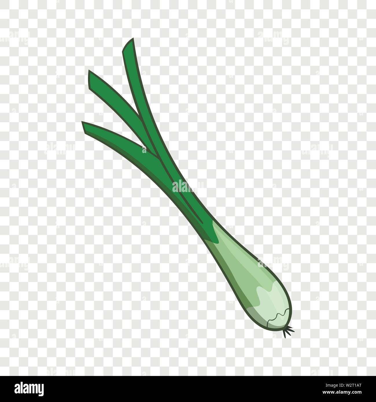 Green onion icon, cartoon style Stock Vector Image & Art - Alamy