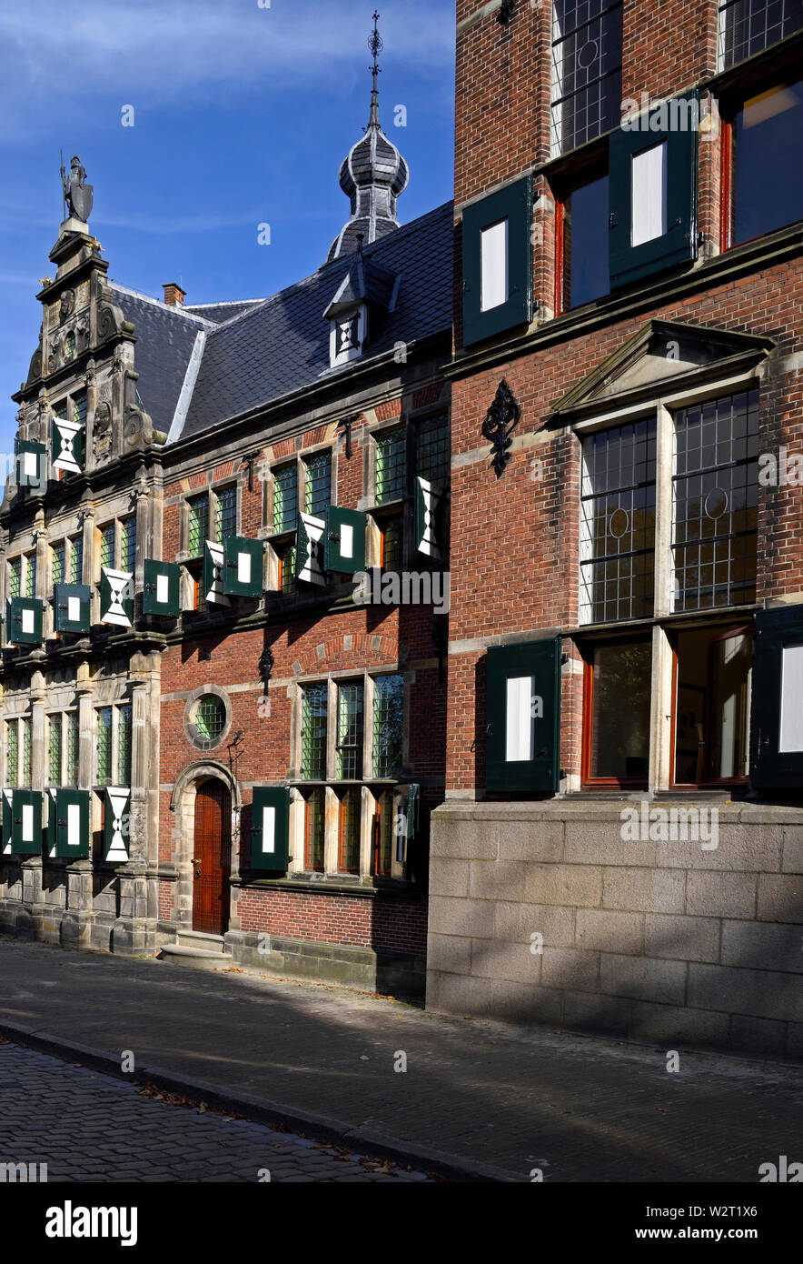 groningen, groningen/netherlands - october 12, 2018: facade and gable ...