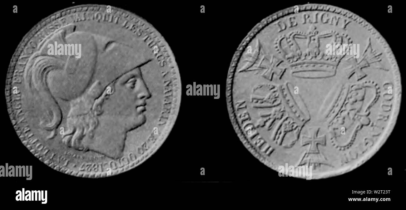 Commemorative medal of the Battle of Navarin Stock Photo - Alamy