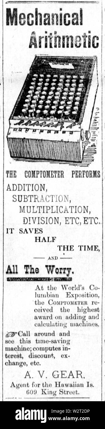 Comptometer hi-res stock photography and images - Alamy