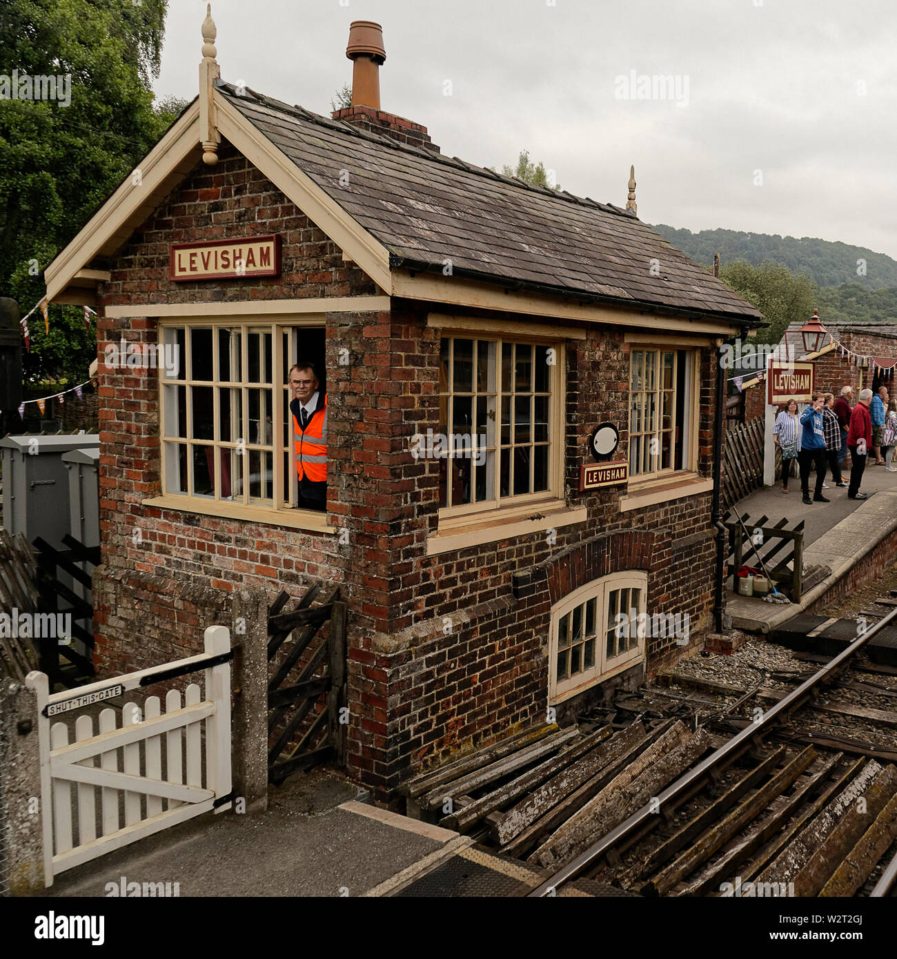 North Yor Moors Railway Levisham Signal Box Stock Photo - Alamy
