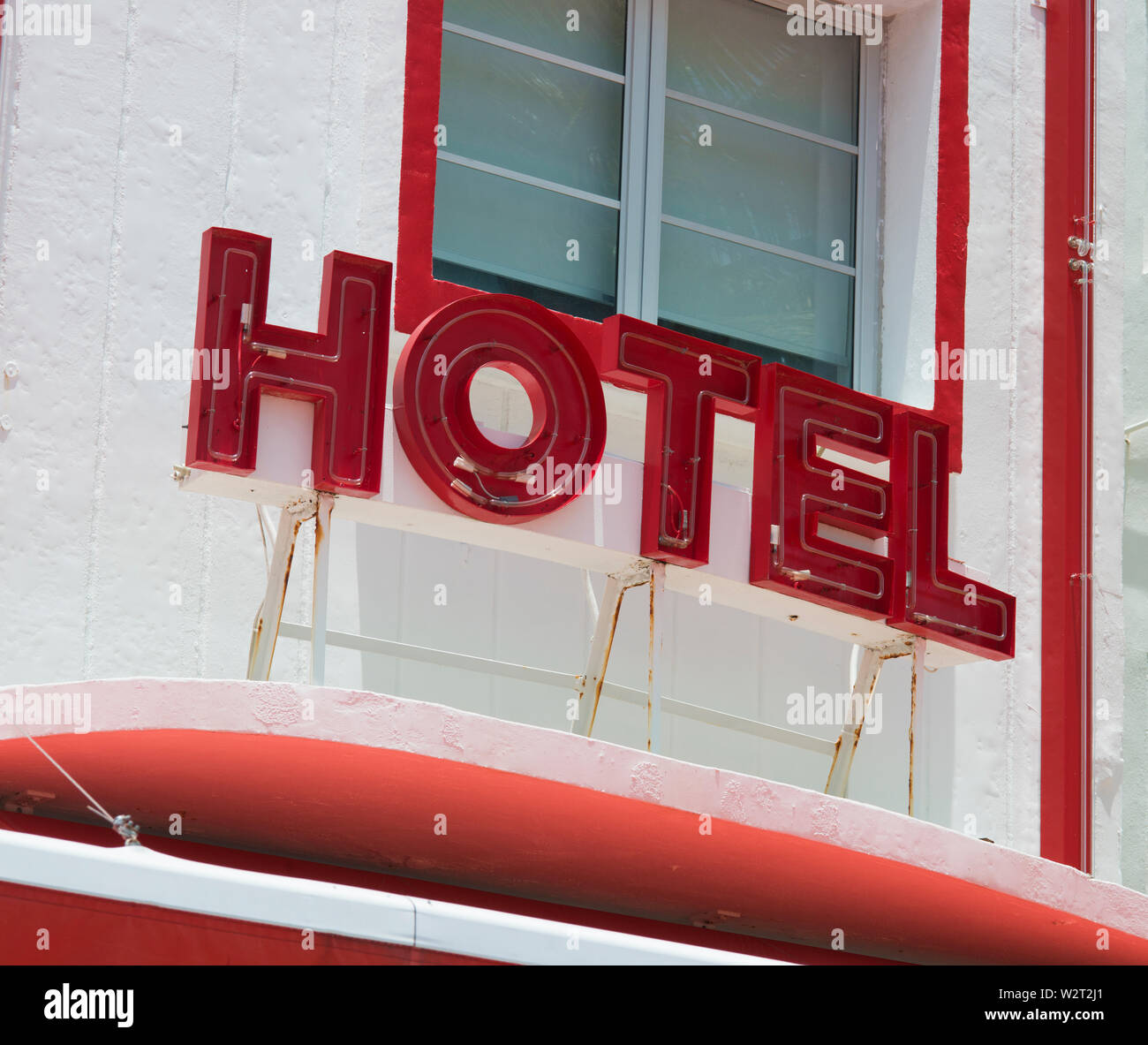 Famous preserved art deco buildings in South Beach Miami, Florida Stock ...
