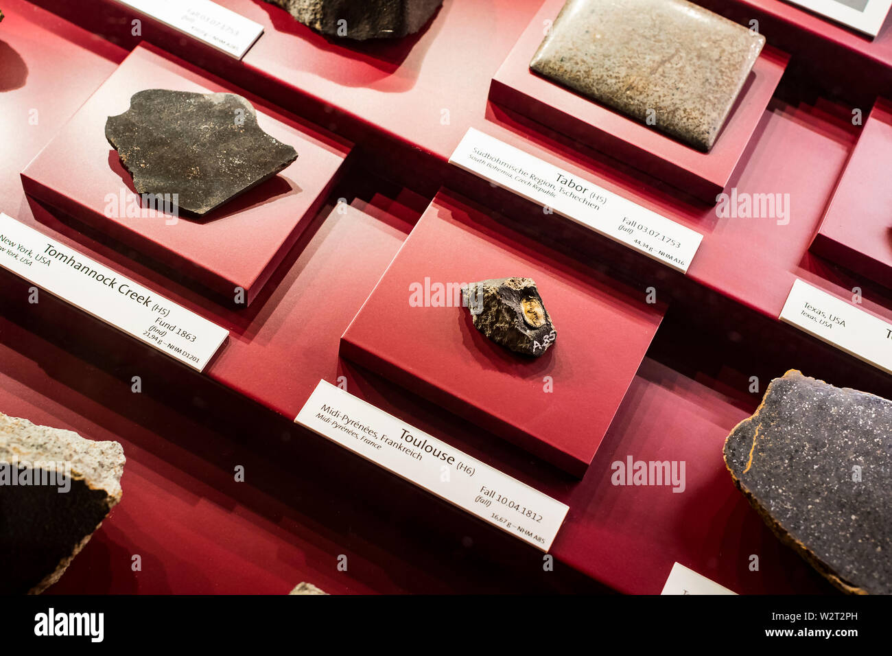 3 SEPTEMBER 2018, VIENNA, AUSTRIA: Collection of meteorites is ...