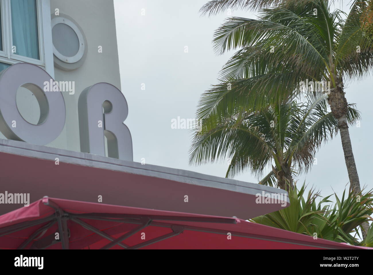 Famous preserved art deco buildings in South Beach Miami, Florida Stock ...