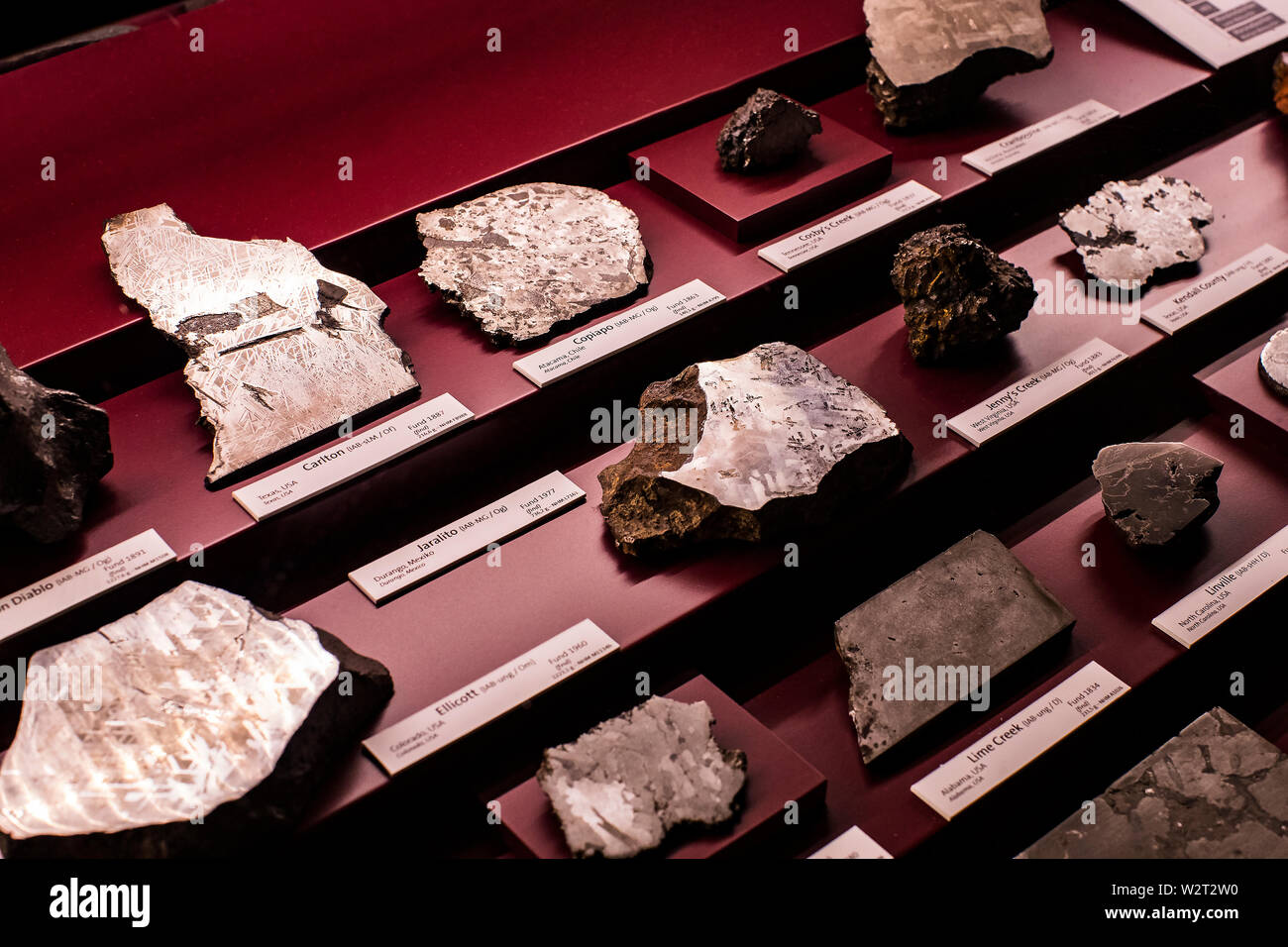 3 SEPTEMBER 2018, VIENNA, AUSTRIA: Collection of meteorites is ...