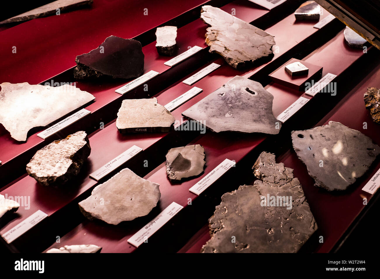3 SEPTEMBER 2018, VIENNA, AUSTRIA: Collection of meteorites is ...