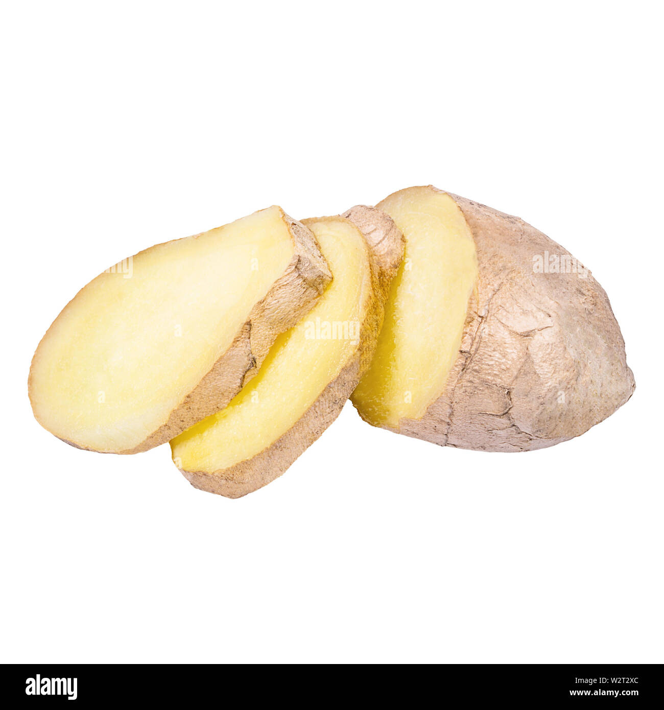 Ginger root isolated on withe background with clipping path as package ...