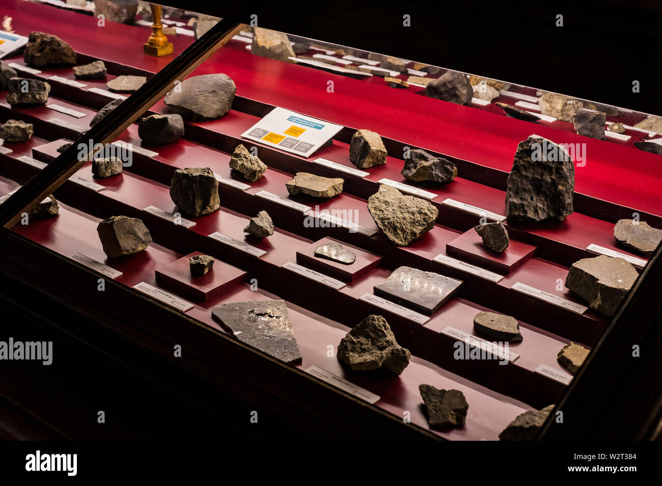 3 SEPTEMBER 2018, VIENNA, AUSTRIA: Collection of meteorites is ...