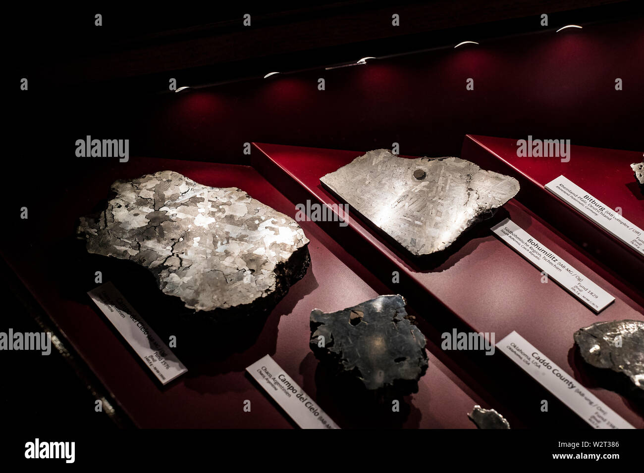 3 SEPTEMBER 2018, VIENNA, AUSTRIA: Collection of meteorites is ...