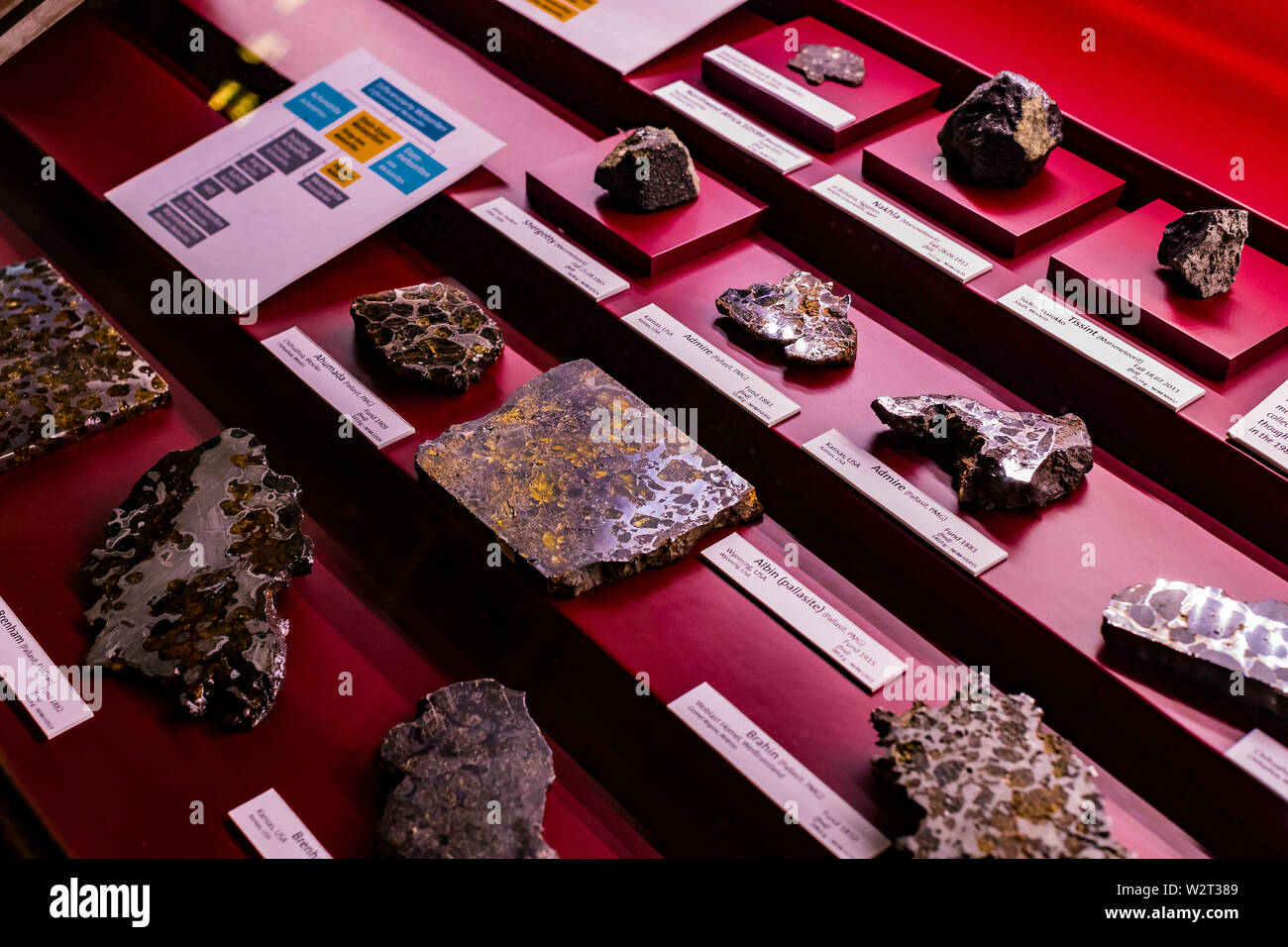 3 SEPTEMBER 2018, VIENNA, AUSTRIA: Collection of meteorites is ...
