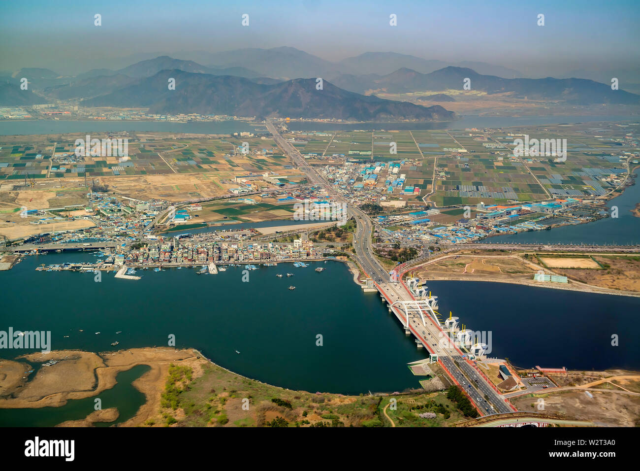 Aerial view of the Busan cityscape at South Korea Stock Photo - Alamy