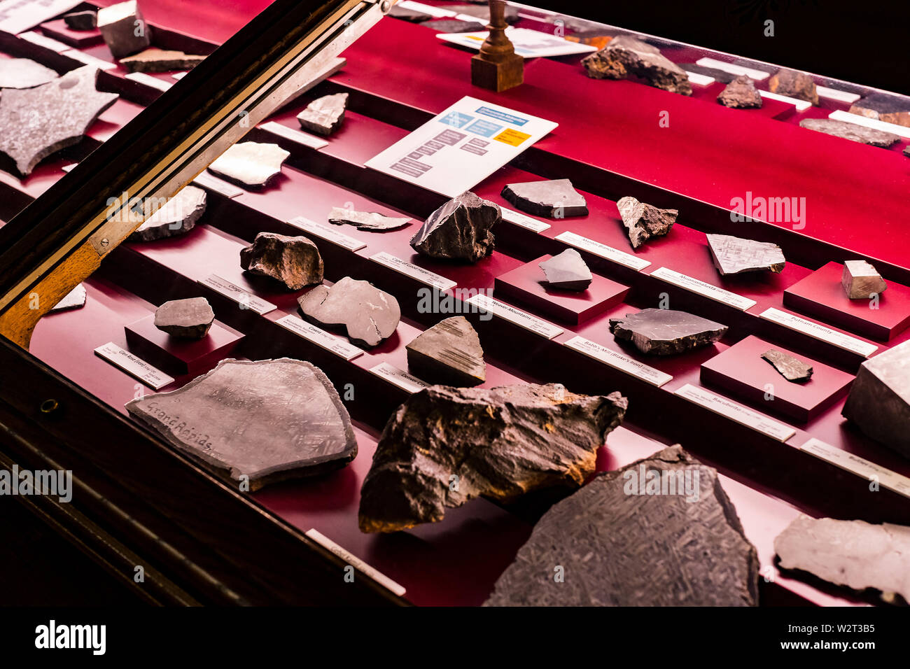 3 SEPTEMBER 2018, VIENNA, AUSTRIA: Collection of meteorites is ...