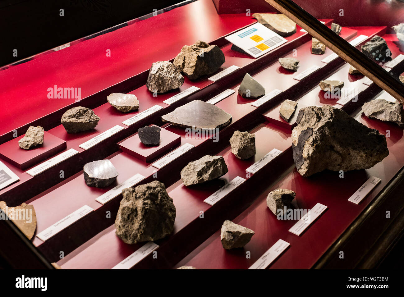 3 SEPTEMBER 2018, VIENNA, AUSTRIA: Collection of meteorites is ...