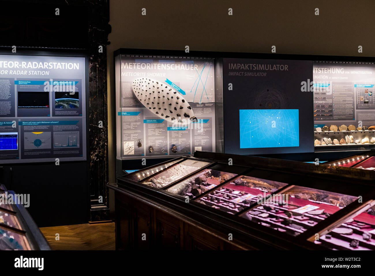 3 SEPTEMBER 2018, VIENNA, AUSTRIA: Collection of meteorites is ...