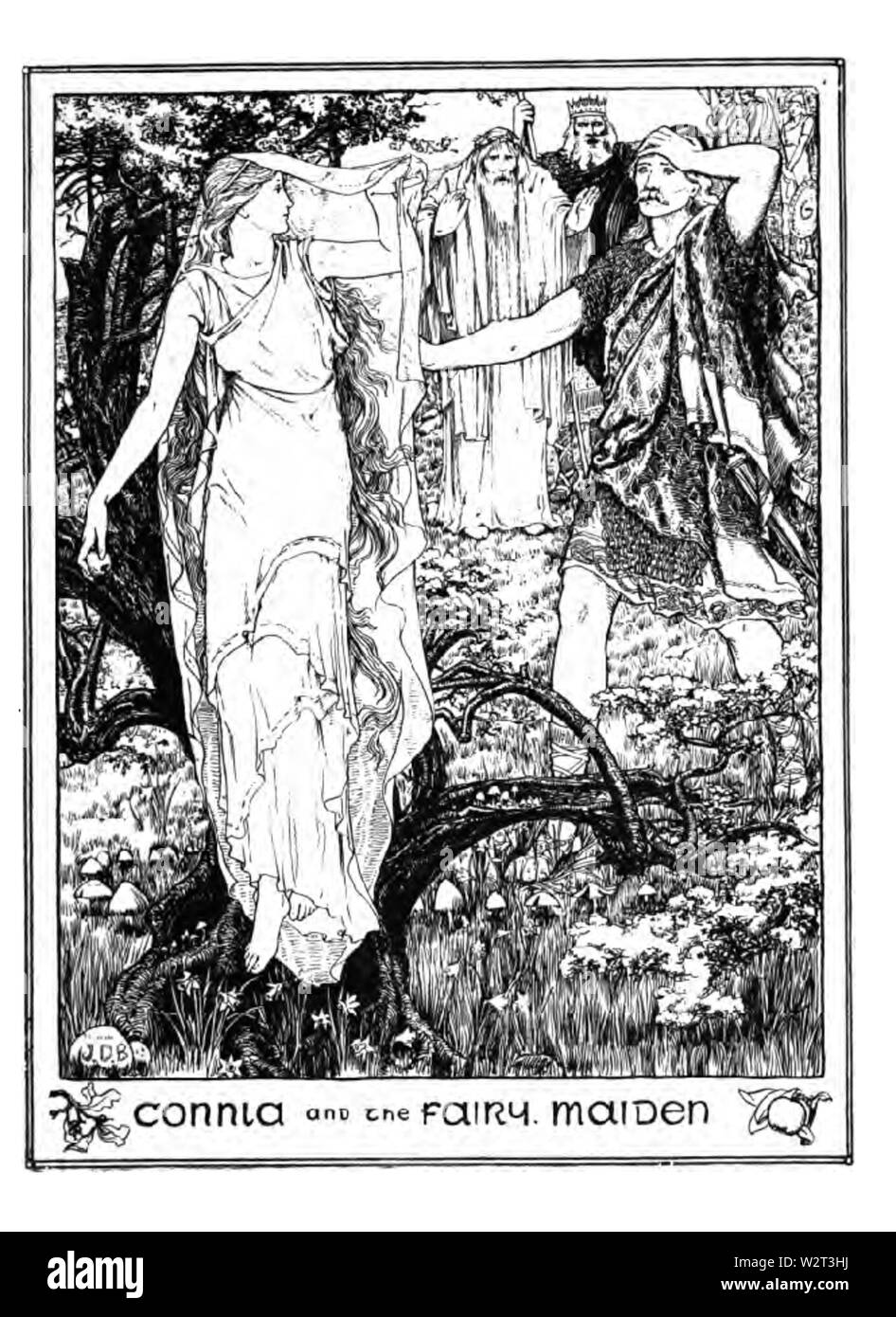 Connla and the Fairy Maiden - Illustration Stock Photo - Alamy
