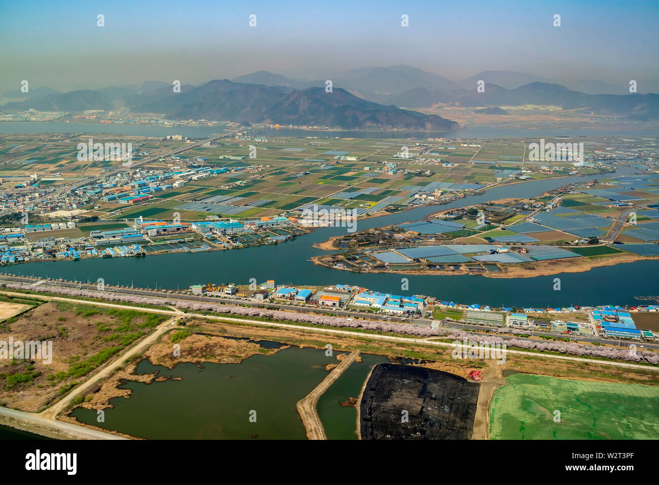 Aerial view of the Busan cityscape at South Korea Stock Photo - Alamy