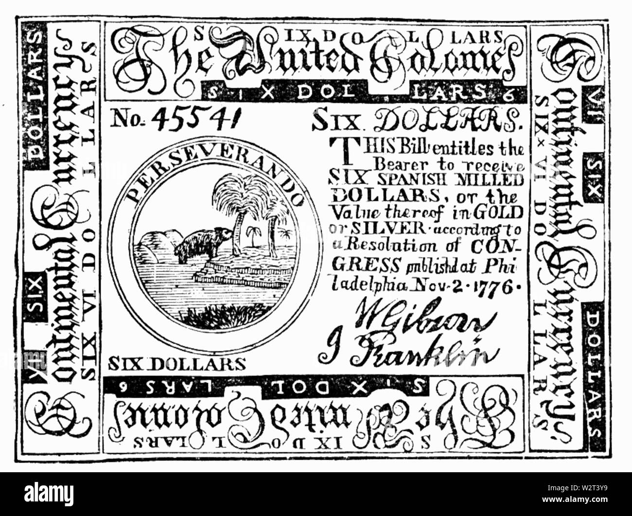 American dollars on old Black and White Stock Photos & Images - Alamy