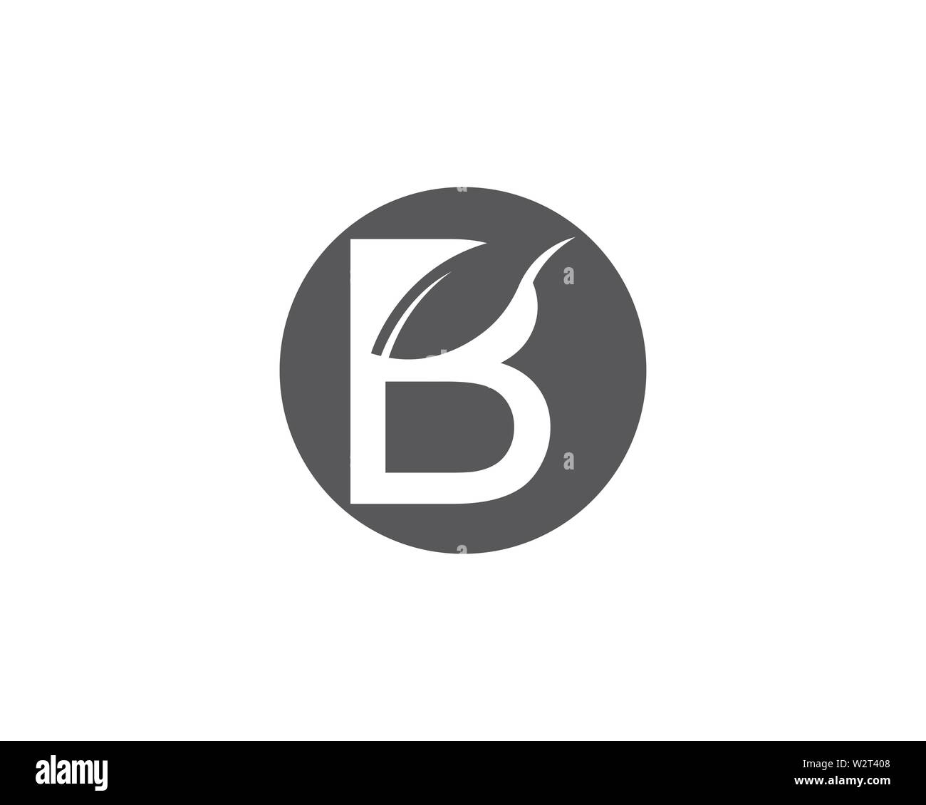 B Letter logo template vector illustration Stock Photo - Alamy