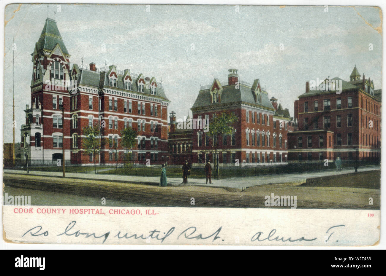 Cook County Hospital, Chicago, Ill. (front Stock Photo - Alamy