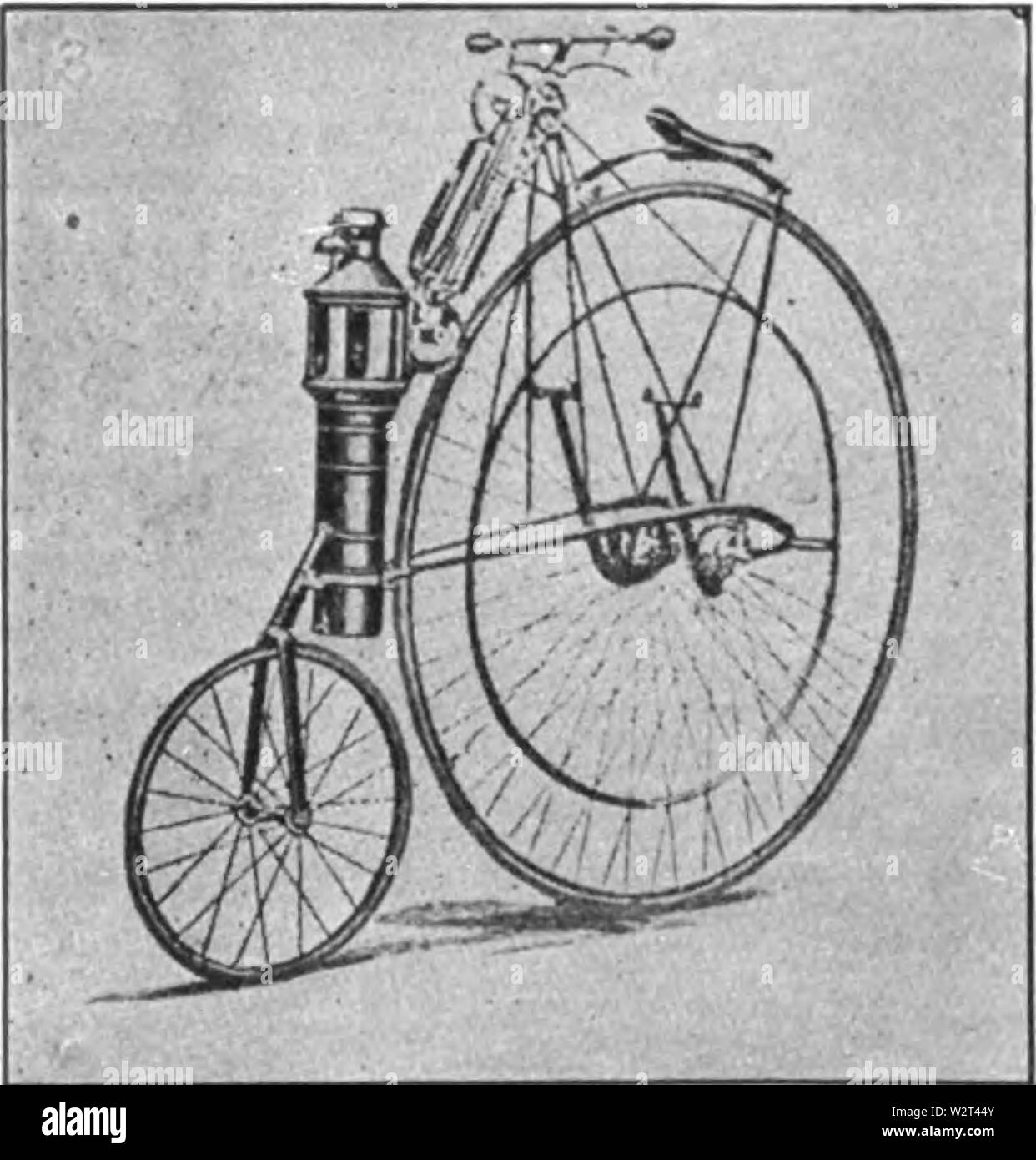 Copeland steam bicycle 1884 The Standard Reference Work Stock Photo - Alamy
