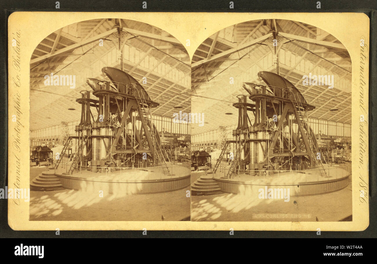 Corliss engine, by Centennial Photographic Co 25 Stock Photo - Alamy