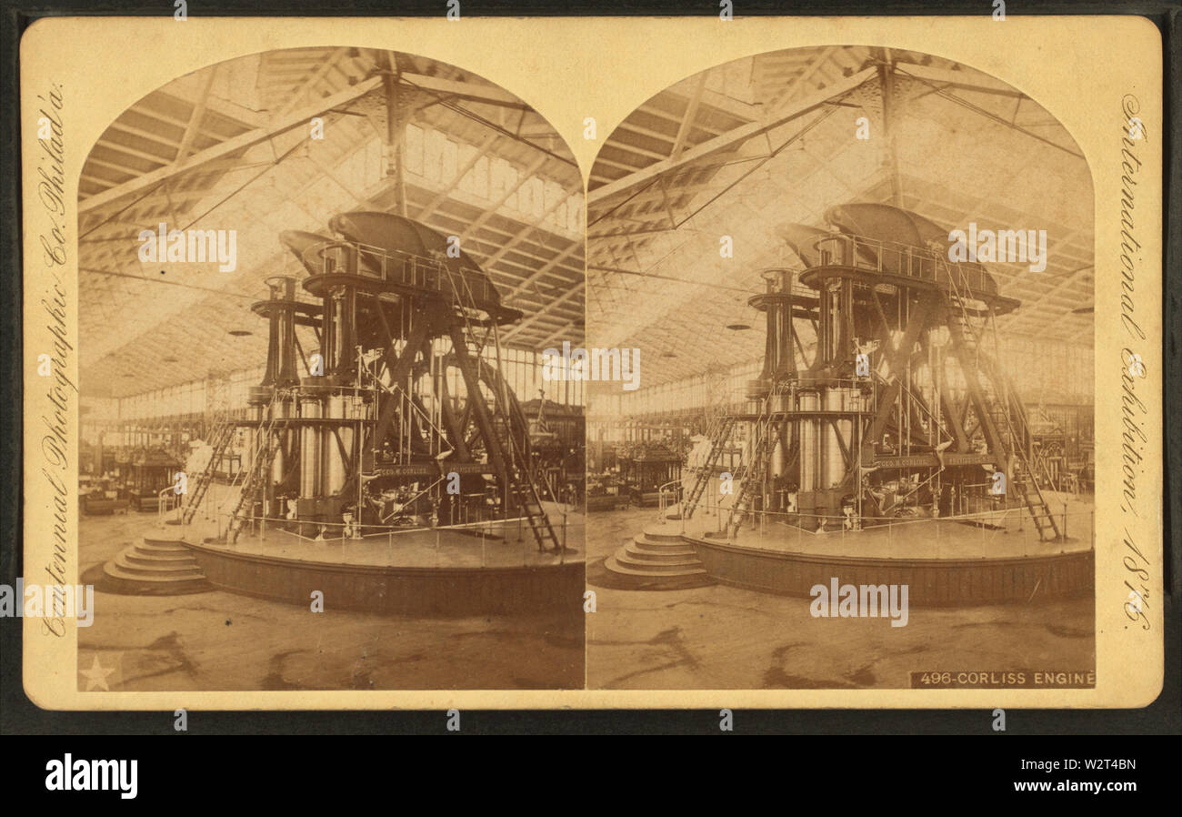 Corliss engine, by Centennial Photographic Co 5 Stock Photo - Alamy