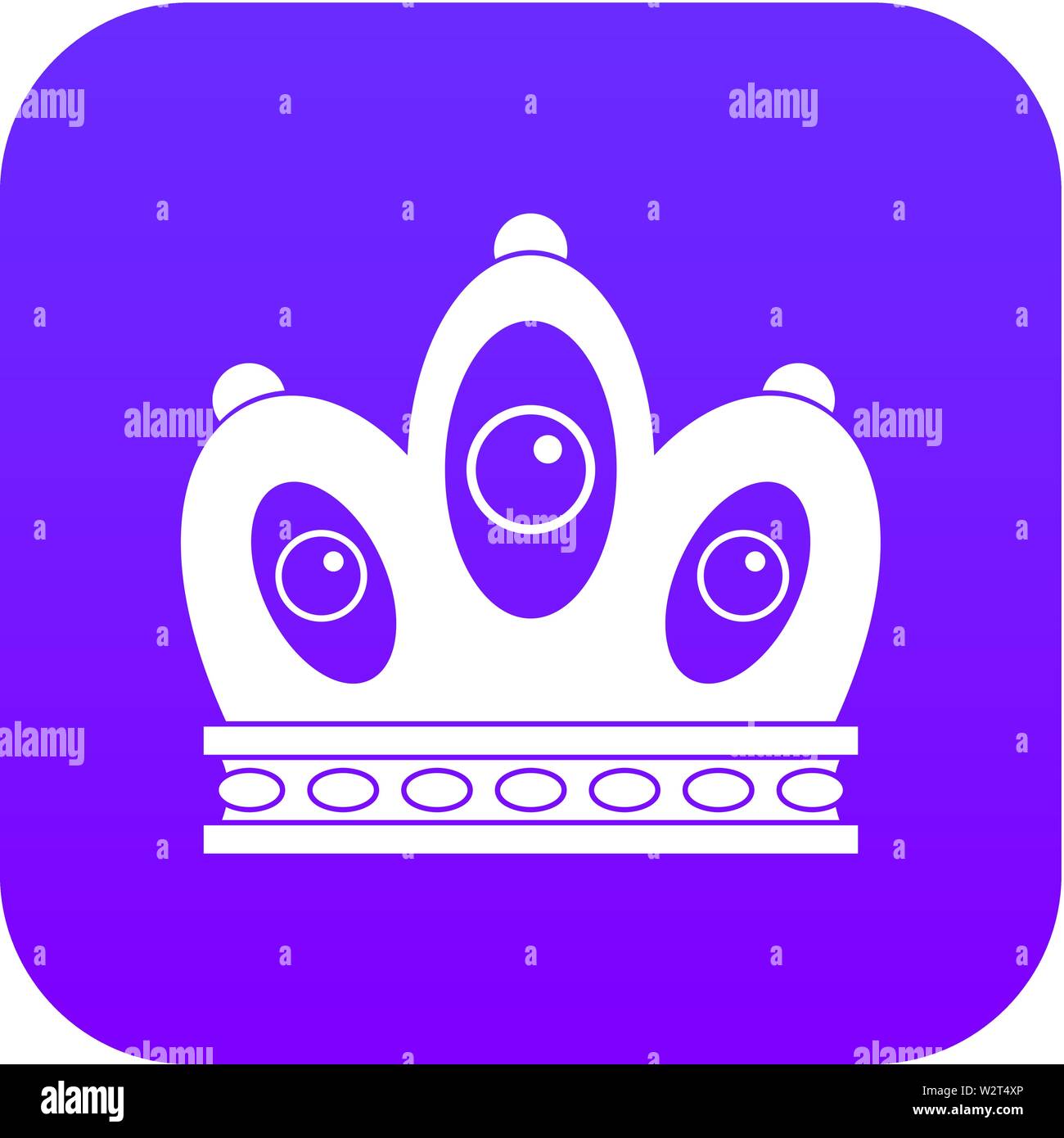 Queen crown icon digital purple Stock Vector Image & Art - Alamy