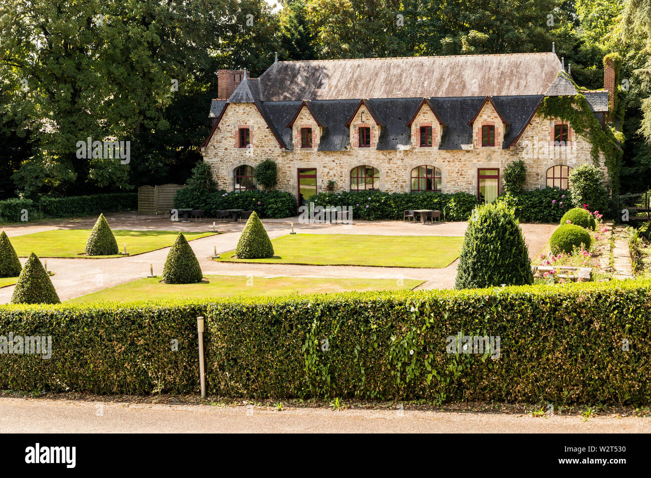 Missillac, France. The Hotel Chateau de La Bretesche, a luxury hotel in ...
